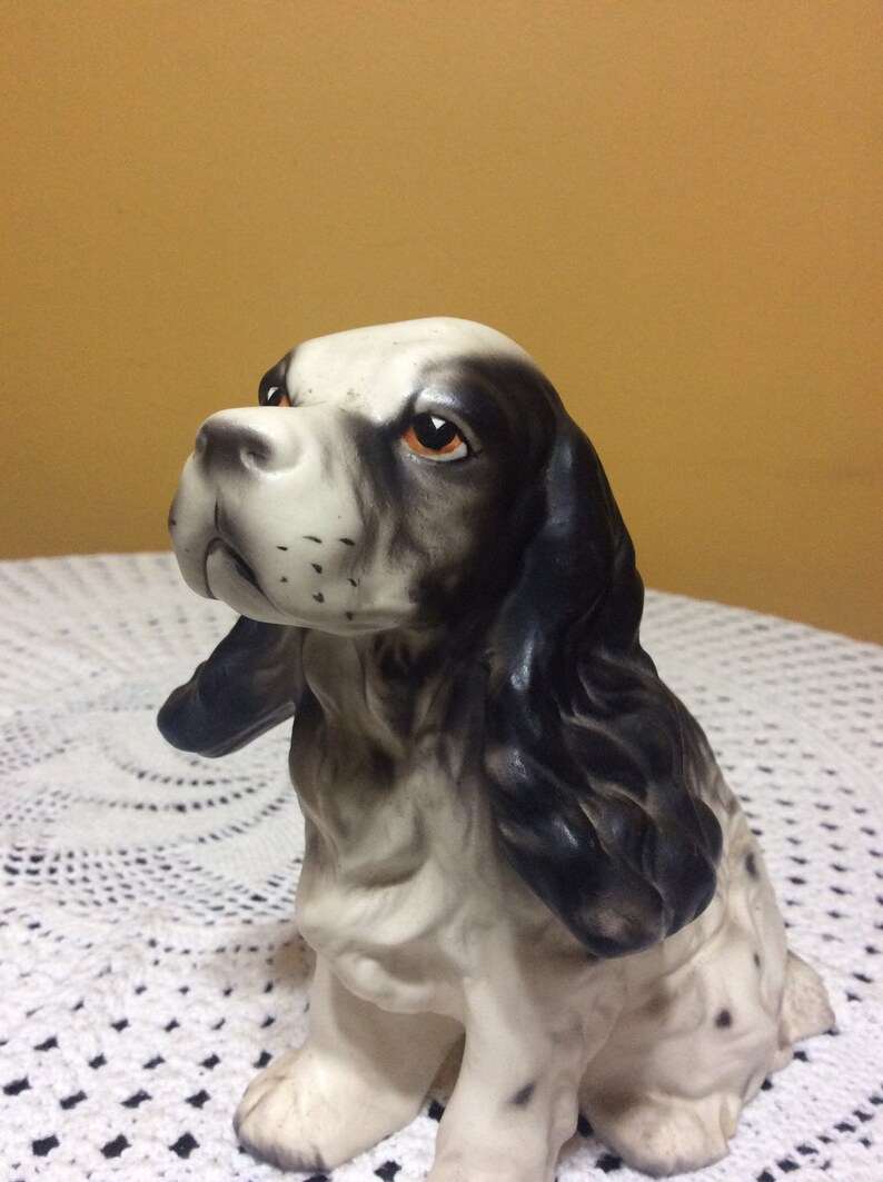 Vintage Ceramic Cocker Spaniel Dog Statue Figurine by Eric - Etsy