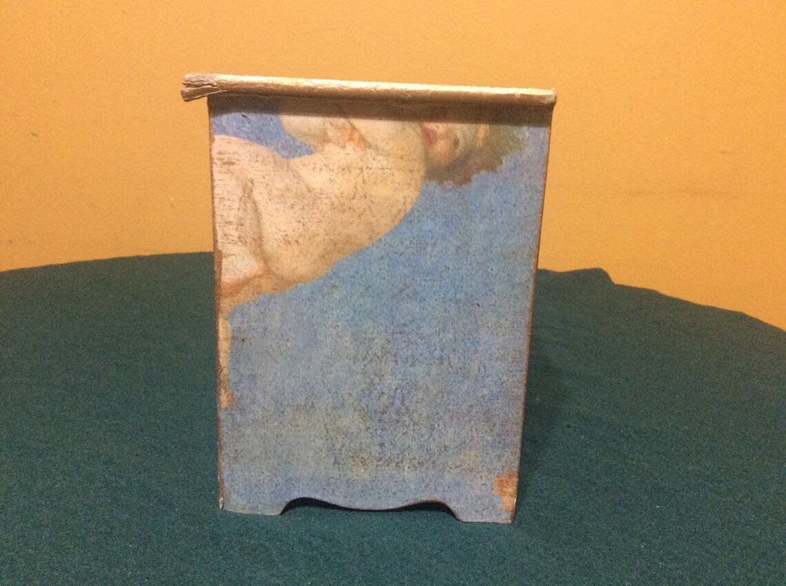 Victorian Cherub Angel Wooden Keepsake Box - Etsy