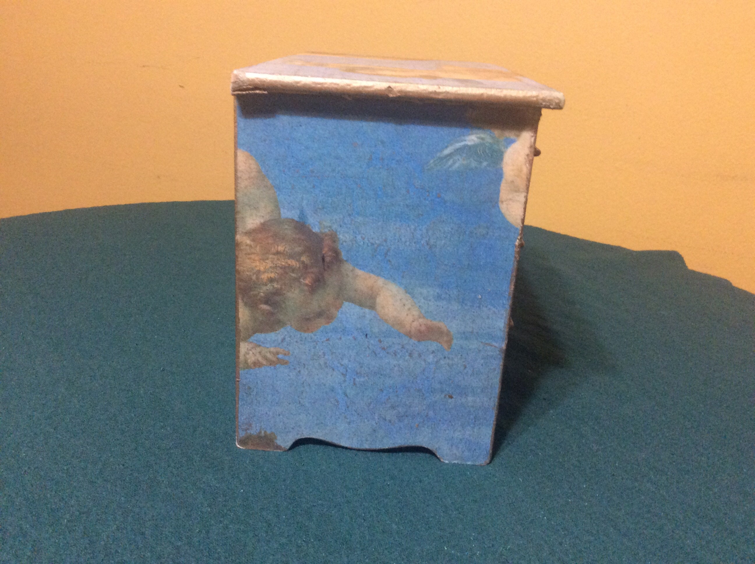 Victorian Cherub Angel Wooden Keepsake Box - Etsy