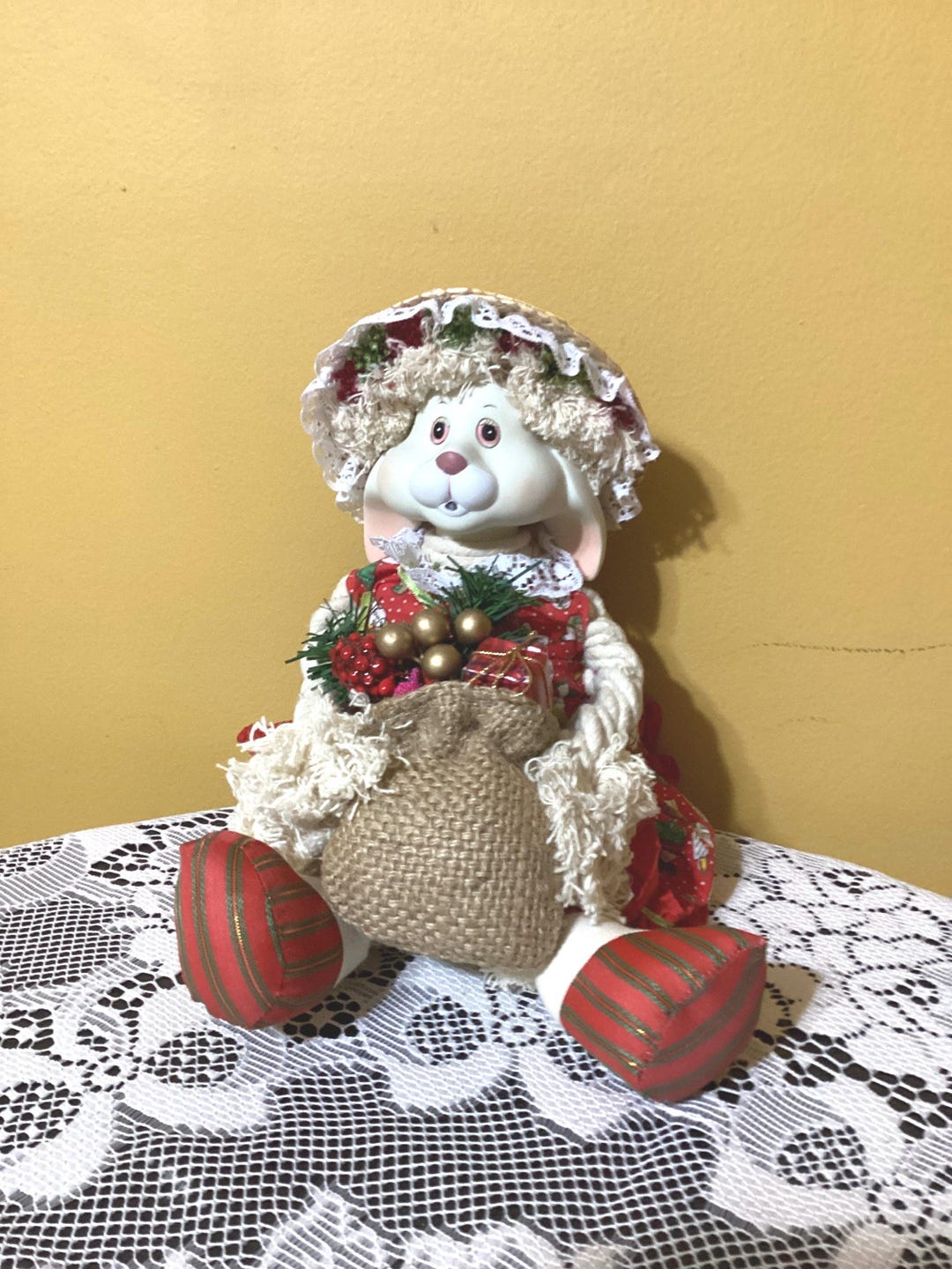 Vintage House of Lloyd Flossie Porcelain Christmas Bunny Rabbits - Etsy