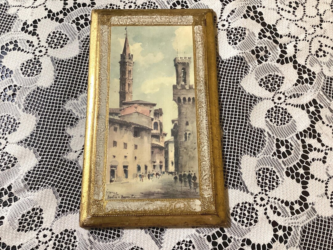 Italian Florentine Gilded Wood Plaques Made in Italy - Etsy