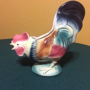 Vintage Hand Painted Ceramic Turkey Holiday Centerpiece - Etsy