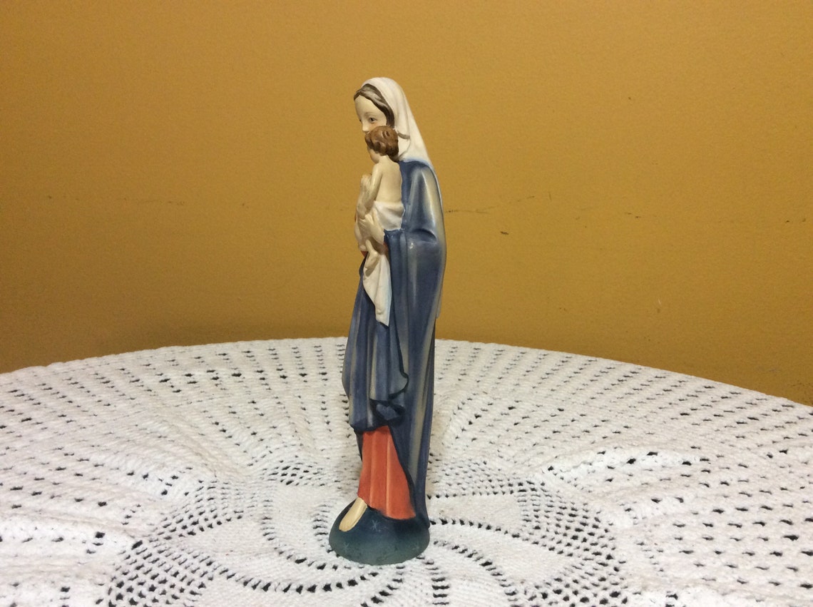 Rare Vintage Original Dolfi Madonna and Baby Jesus Figurine - Etsy