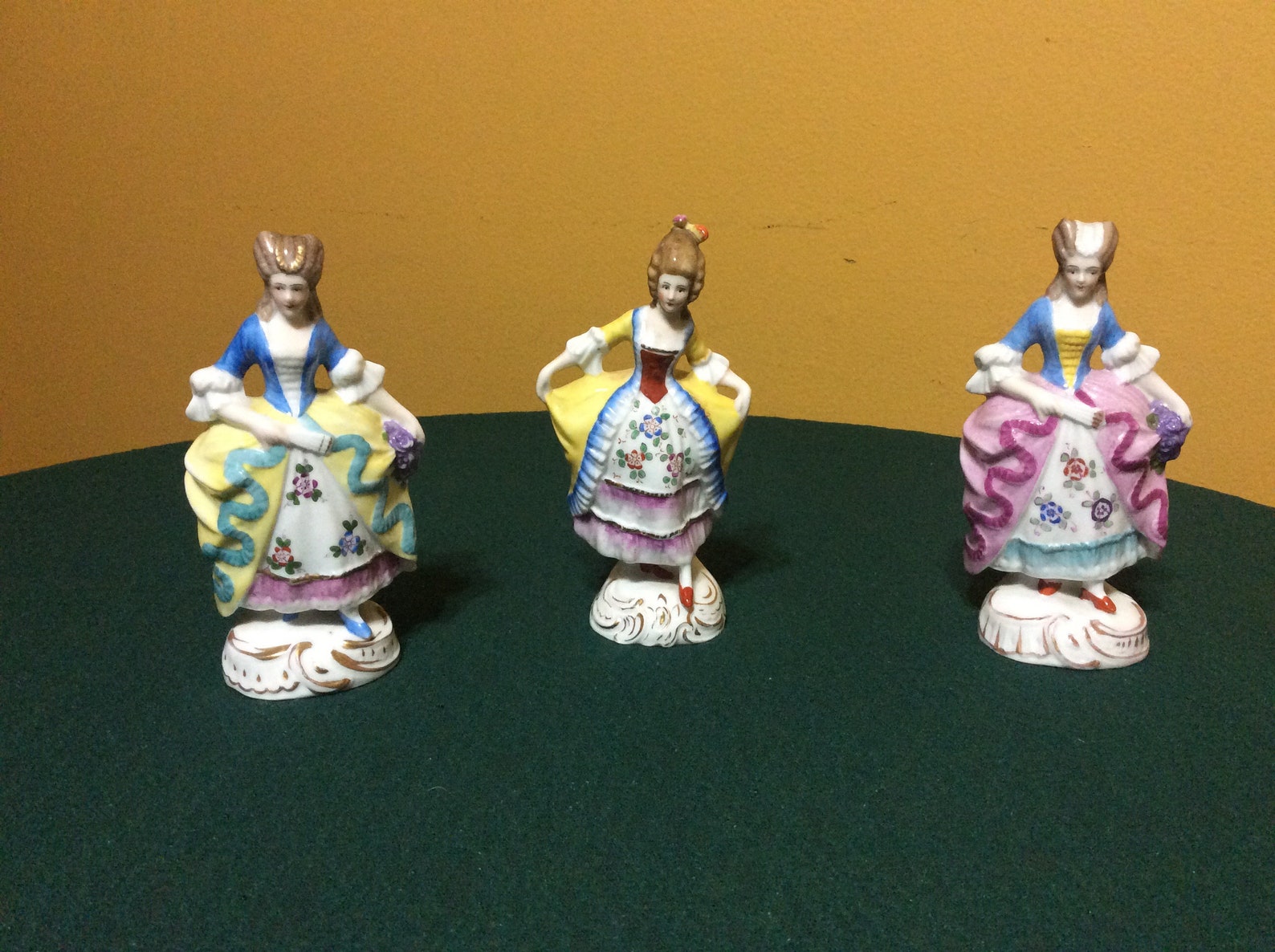 Three Colonial Victorian Lady Figurines Made in Germany - Etsy