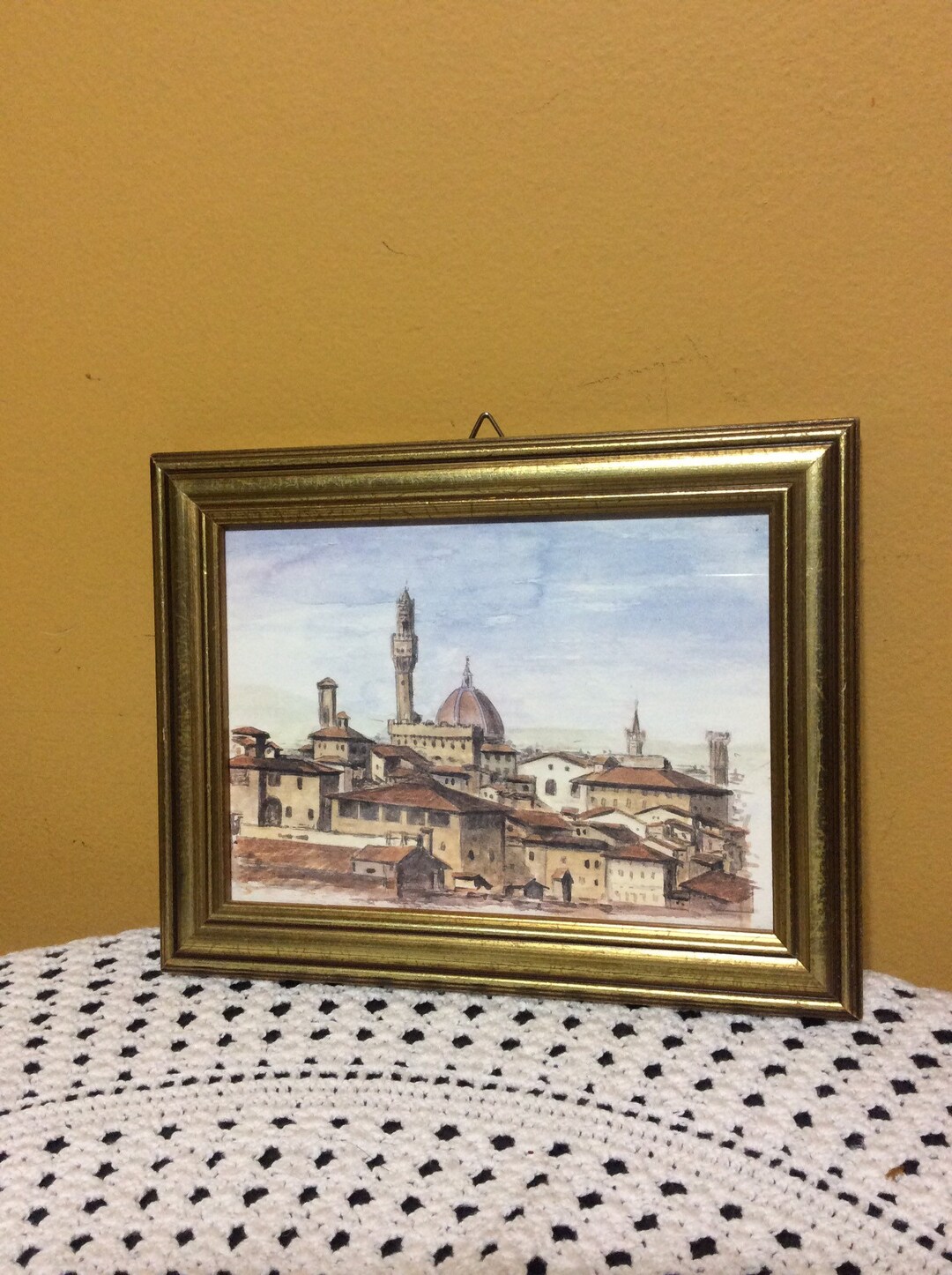 Vintage Aram Italian Florentine Art Plaque Made in Firenze Italy - Etsy
