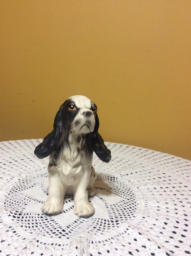 Vintage Ceramic Cocker Spaniel Dog Statue Figurine by Eric - Etsy