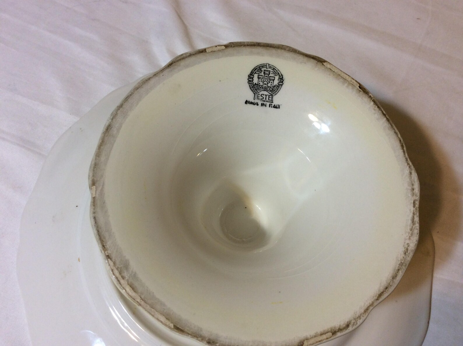 Italian Hand Painted Ceramic Pottery Plate with Pedestal | Etsy