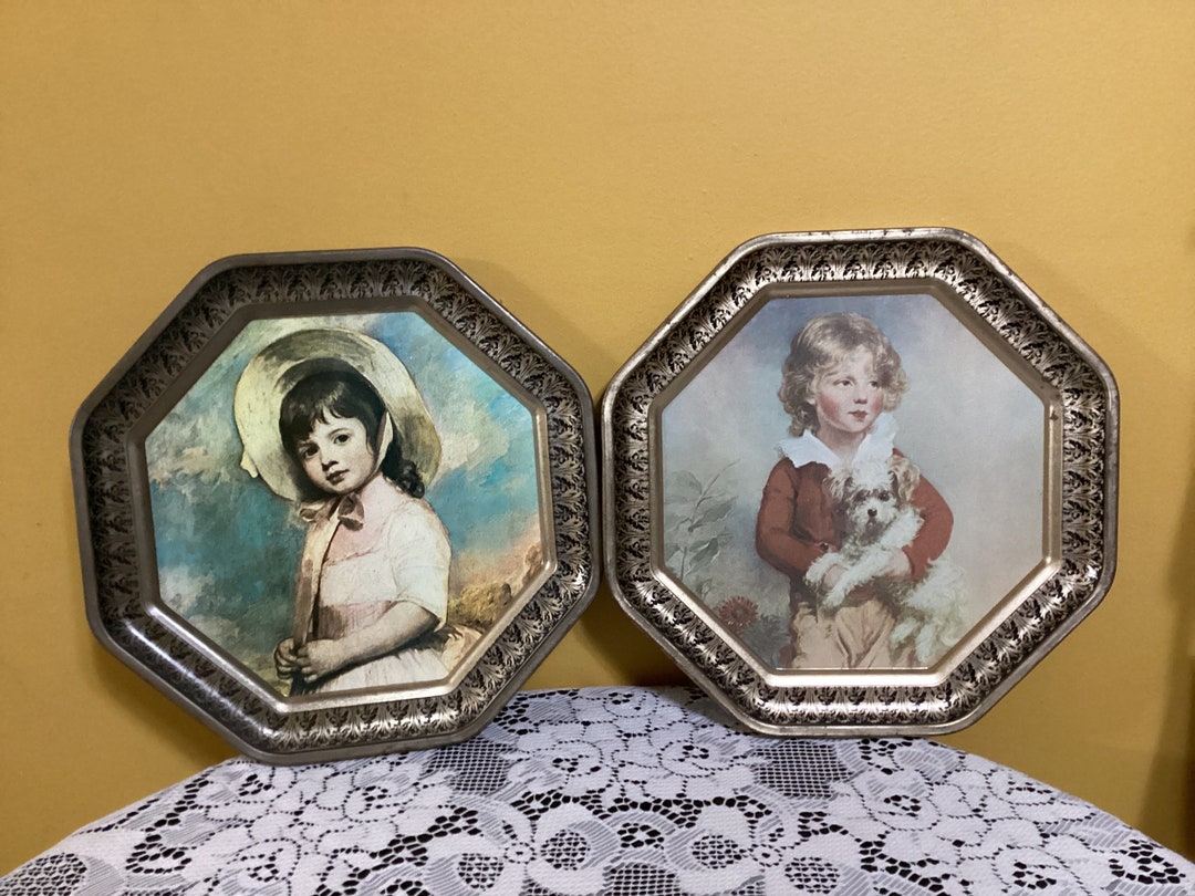 Victorian Mid Century Octagon Metal Master Simpson and Miss Willoughby ...