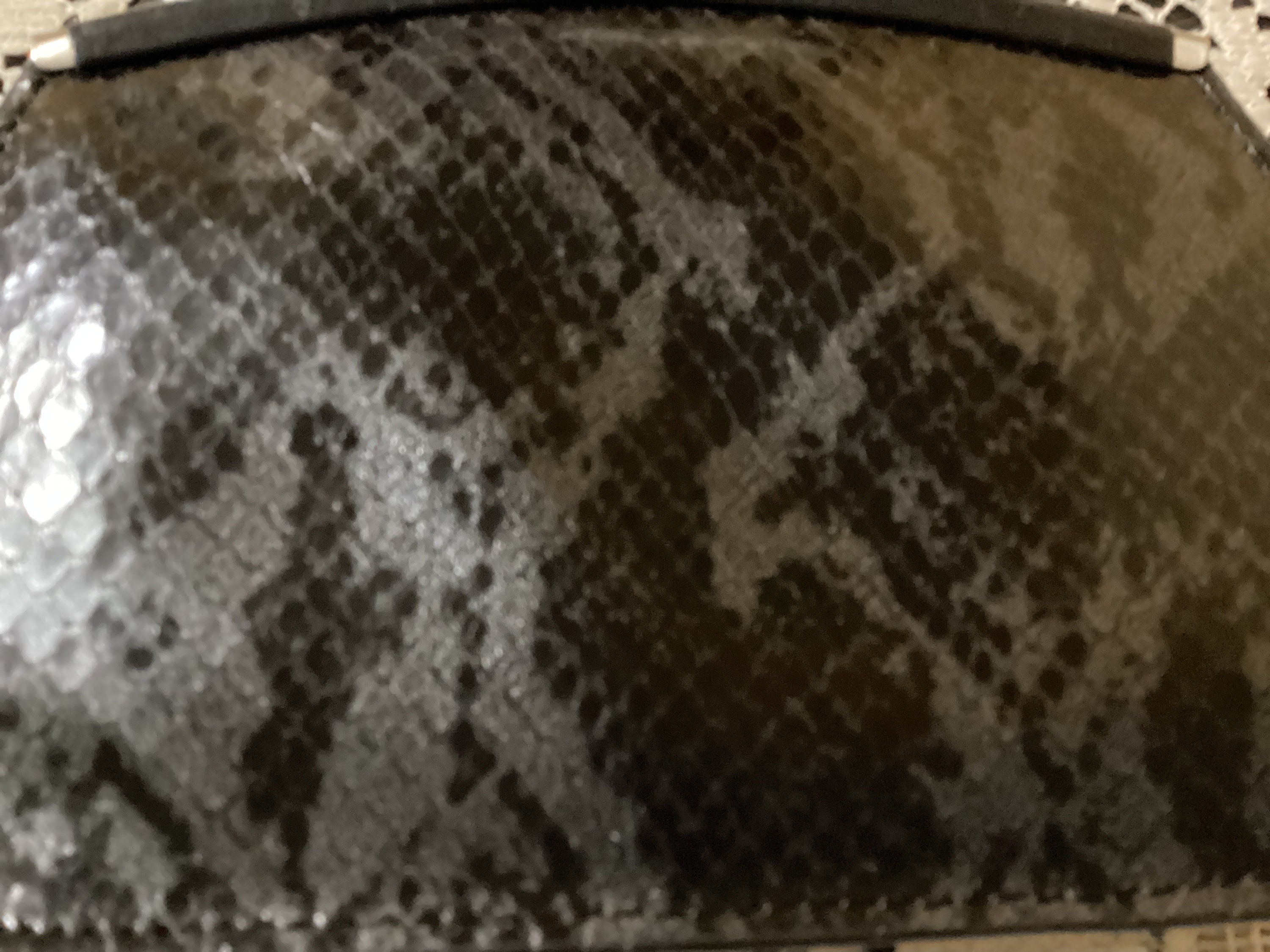 Fossil Vintage Snakeskin Leather Kiss Lock Coin Purse - Etsy