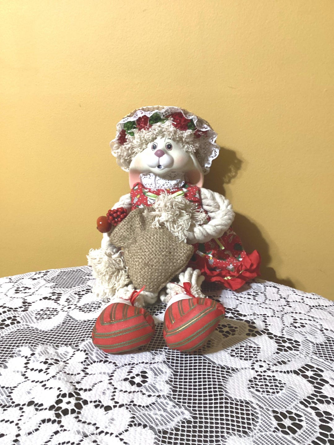 Vintage House of Lloyd Flossie Porcelain Christmas Bunny Rabbits - Etsy