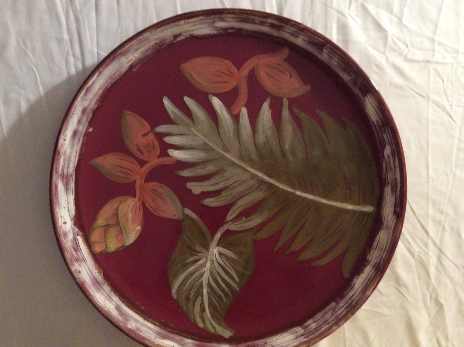 Italian Hand Painted Ceramic Platter Serving Tray - Etsy