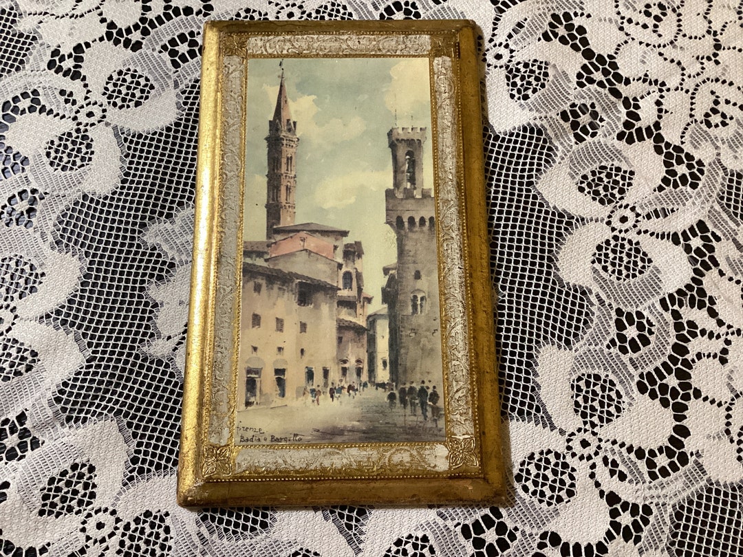 Italian Florentine Gilded Wood Plaques Made in Italy - Etsy
