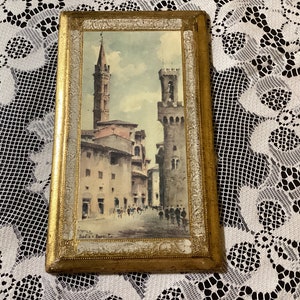 Italian Florentine Gilded Wood Plaques Made in Italy - Etsy
