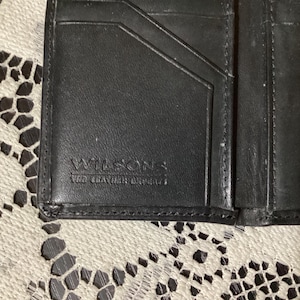 Mens Bifold Vintage Wilson Leather Wallet - Etsy