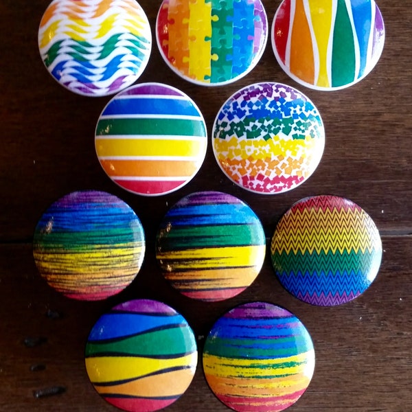 Rainbow Drawer Knob - Etsy
