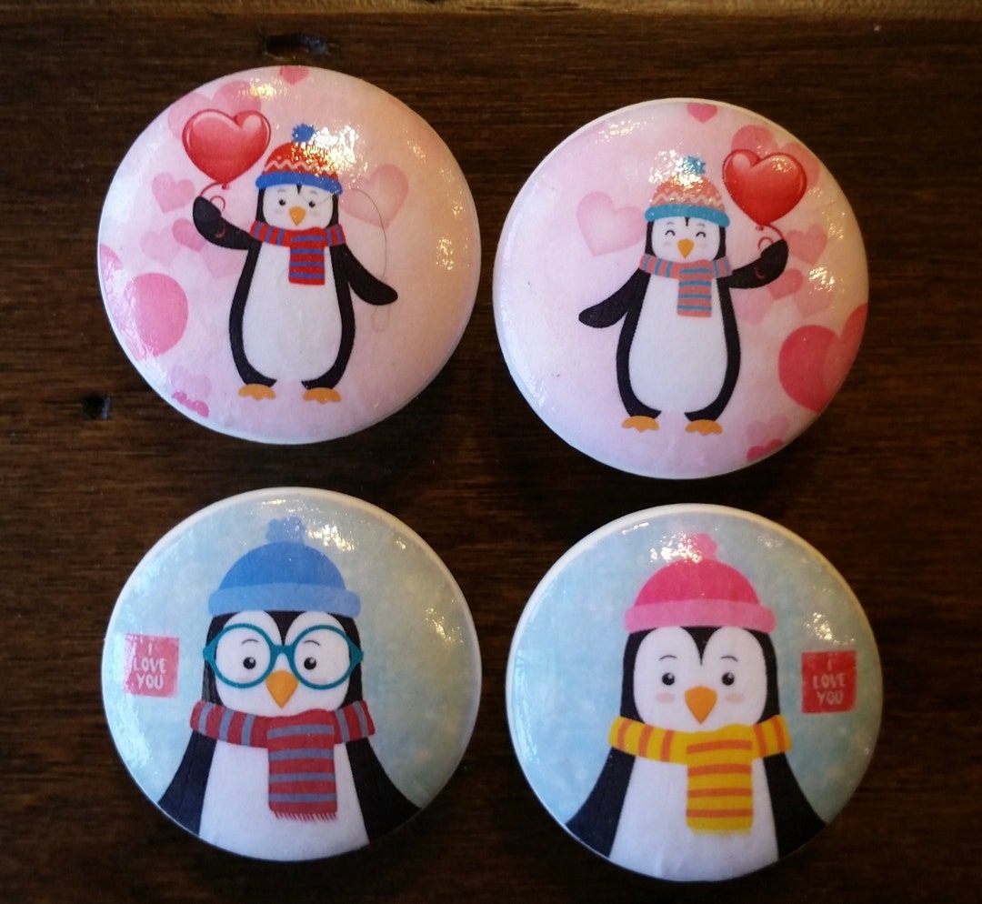 1.5 Inch, Penguin, Cabinet Knobs, Drawer Pulls, Nursery, Gender Neutral ...