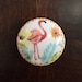 SET OF SIX,1.5 Inch,pink Flamingo,cabinet Knobs,drawer Pulls,white Knob,orange,yellow,flamingos ...