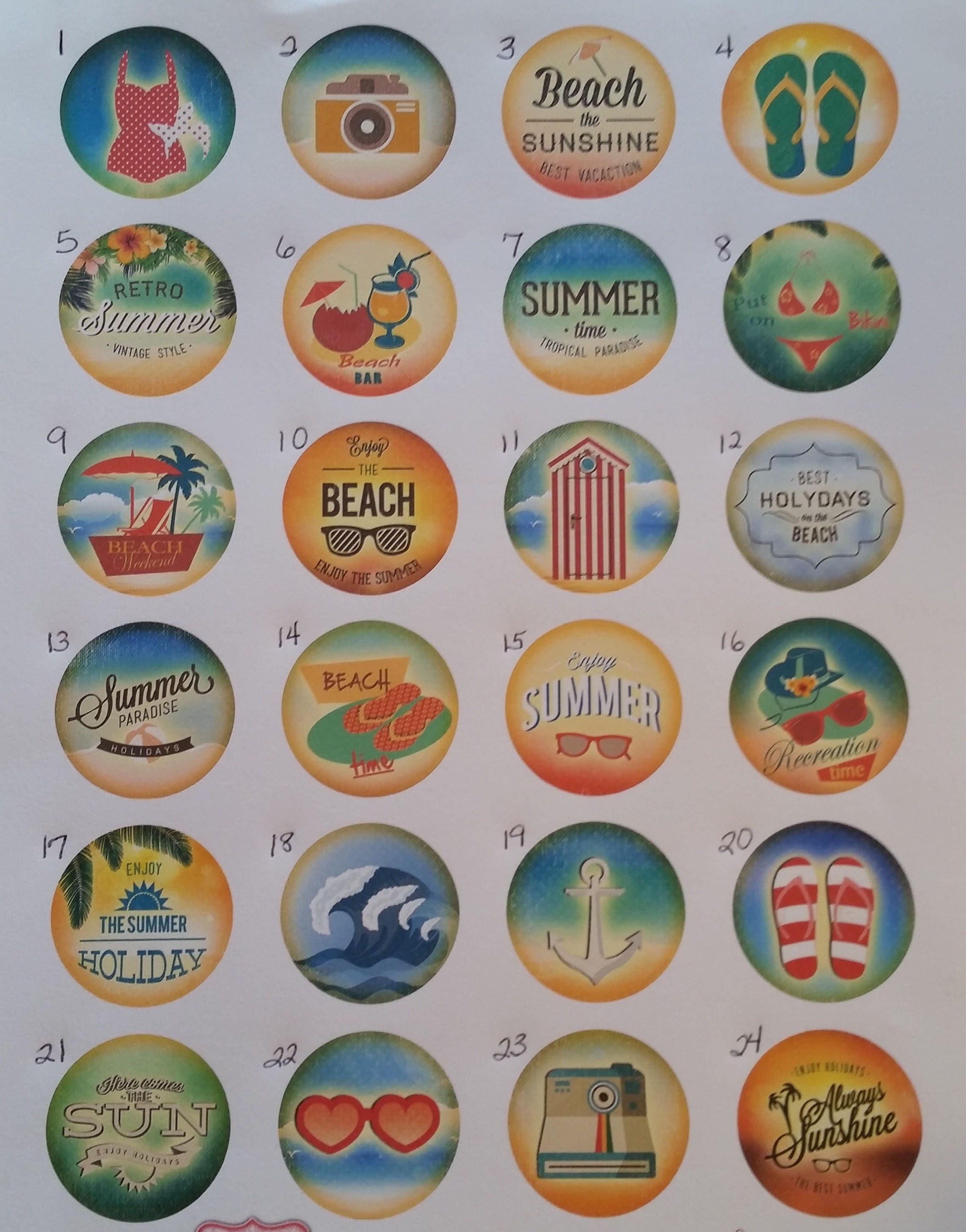 SET OF SIX, 1.5",beach Themed Knobs,vacation Home,cabinet Knobs,drawer ...