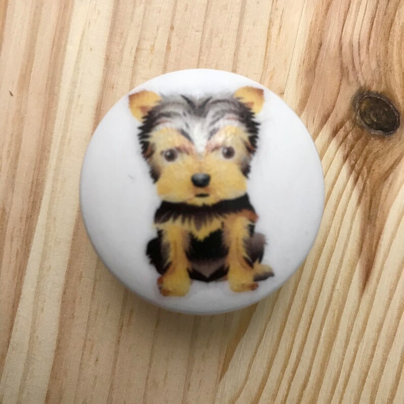 SET OF SIX 1.5Dog knobscabinet knobsdrawer | Etsy