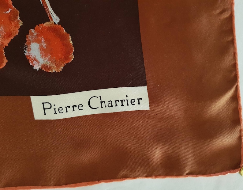Pierre Charrier Vintage Scarf - Etsy