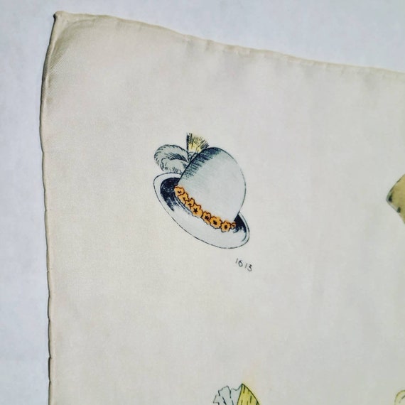 Vintage handkerchief "vintage hats" - Gem