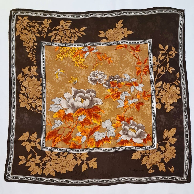 Balenciaga Vintage Scarf - Etsy