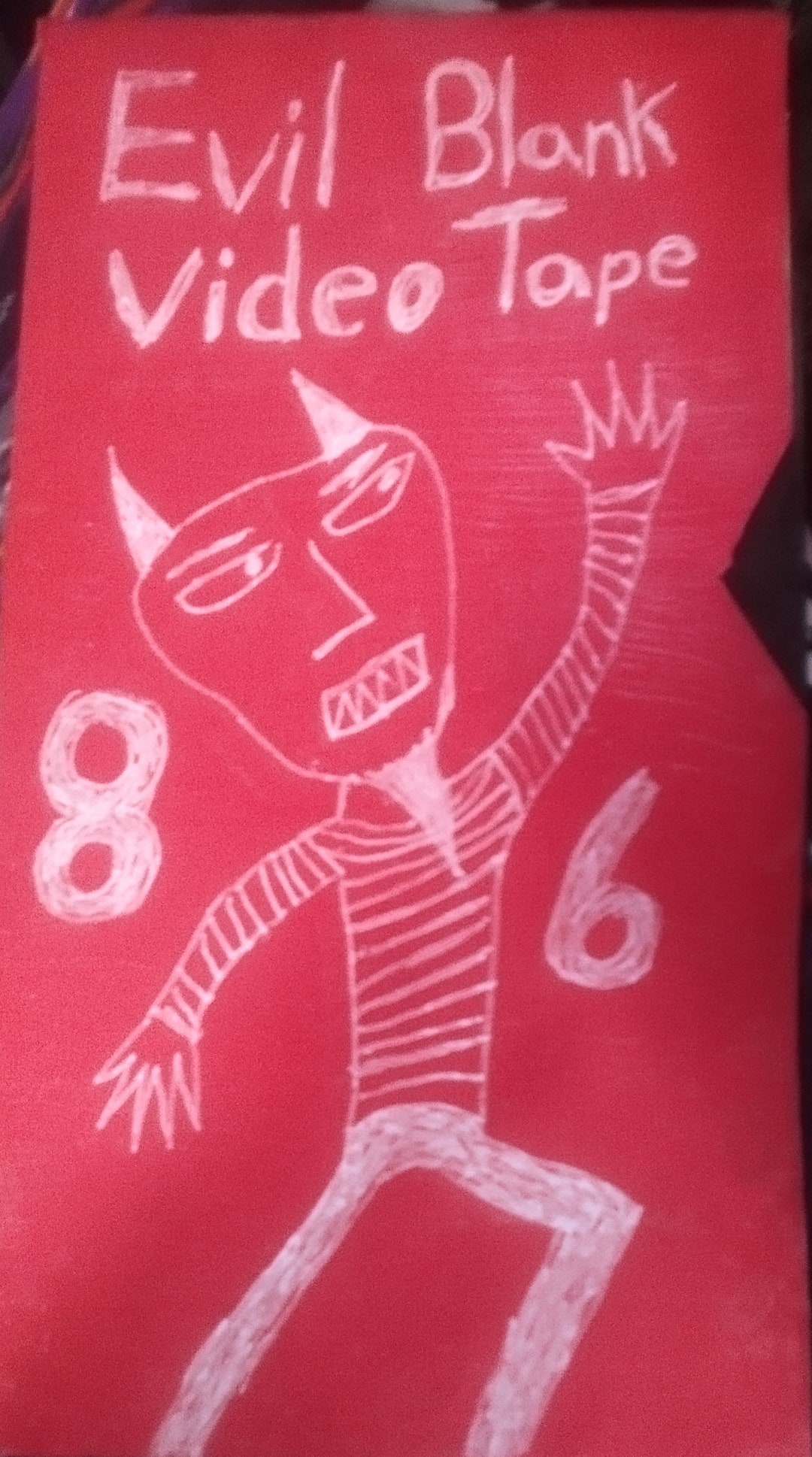Evil Blank Video Tape # 86 - Etsy