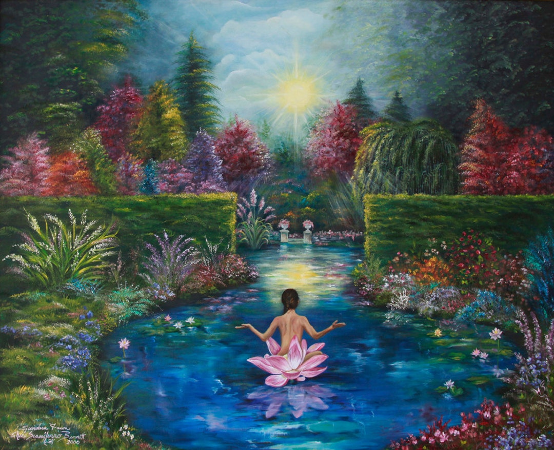 Surrender Art Print, Wall Art, Home Decor, Lotus, Nature, Love ...