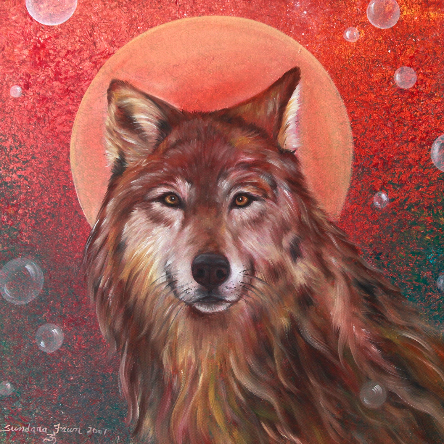 Wolf Art Print / Home Decor, Wall Art, Spiritual, Yoga, Meditation ...