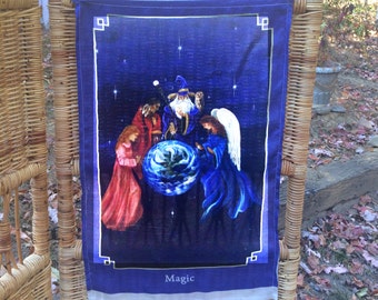 Magical Merlin Wizard and Owl Art Print Wall Art Home - Etsy