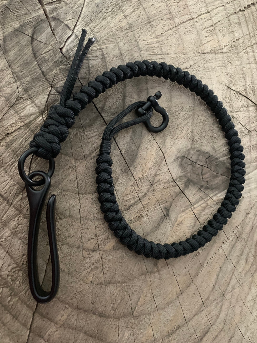 Simple Classic Style Black Wallet Chain - Etsy