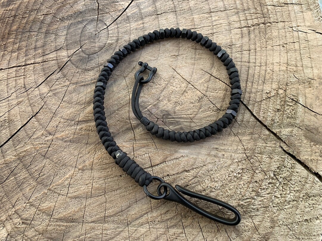 Simple Classic Style Black Wallet Chain - Etsy