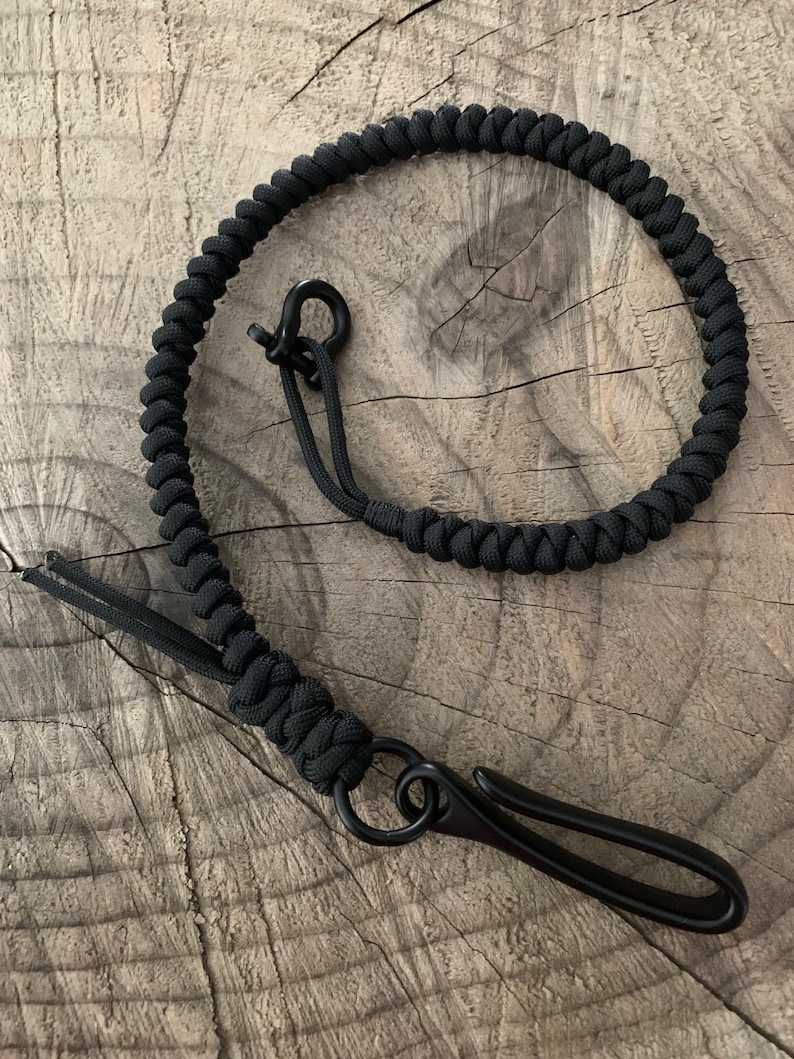 Simple Classic Style Black Wallet Chain - Etsy