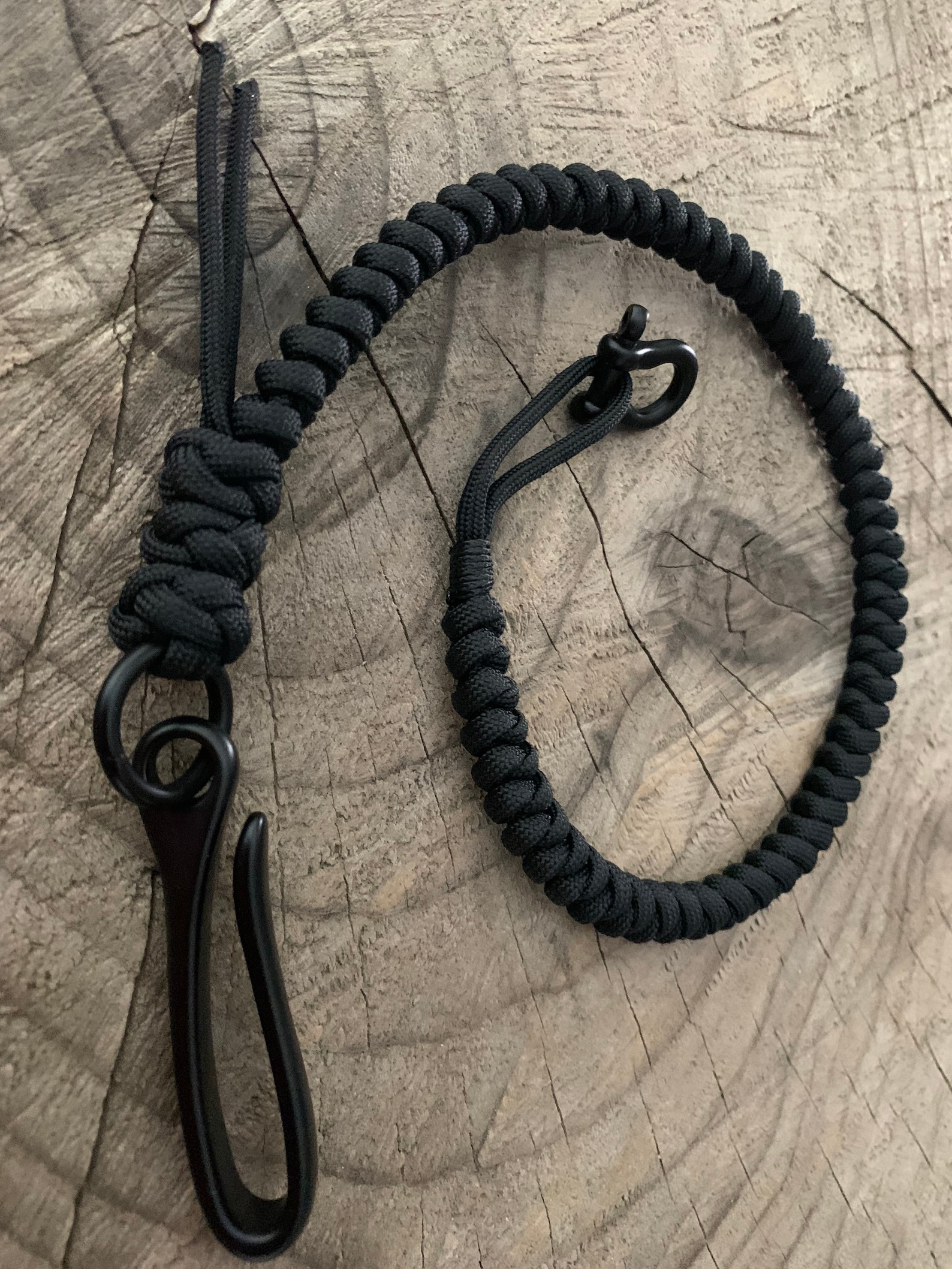 Simple Classic Style Black Wallet Chain - Etsy