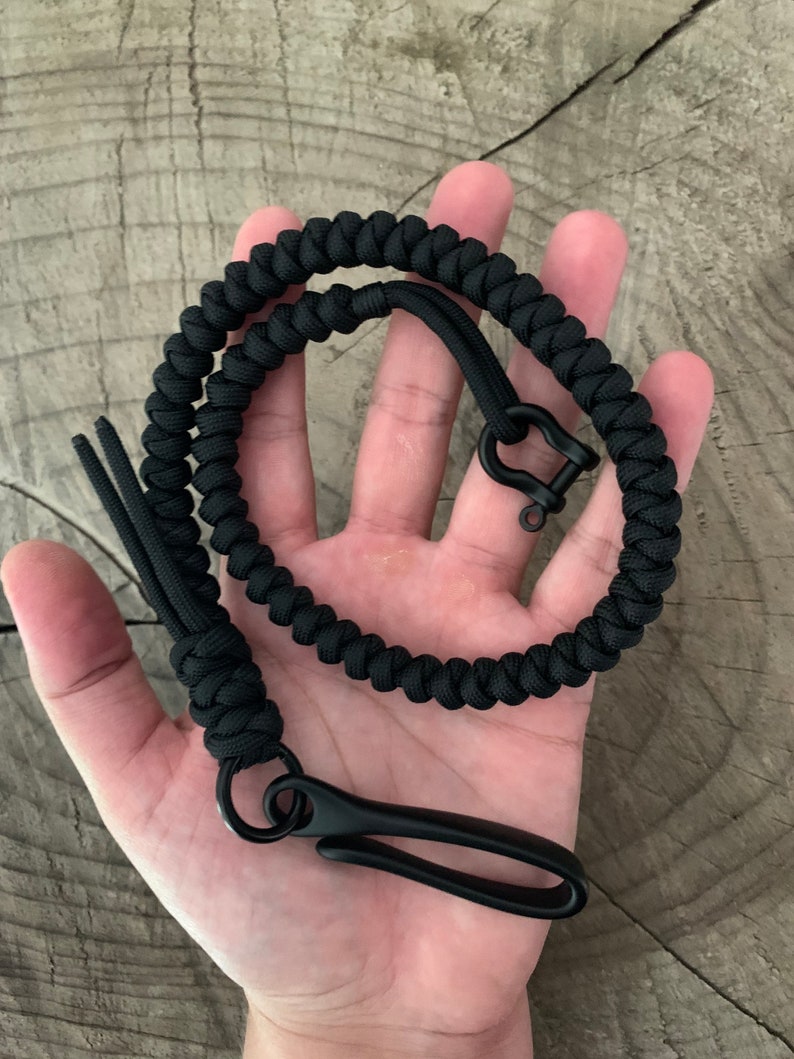 Simple Classic Style Black Wallet Chain - Etsy