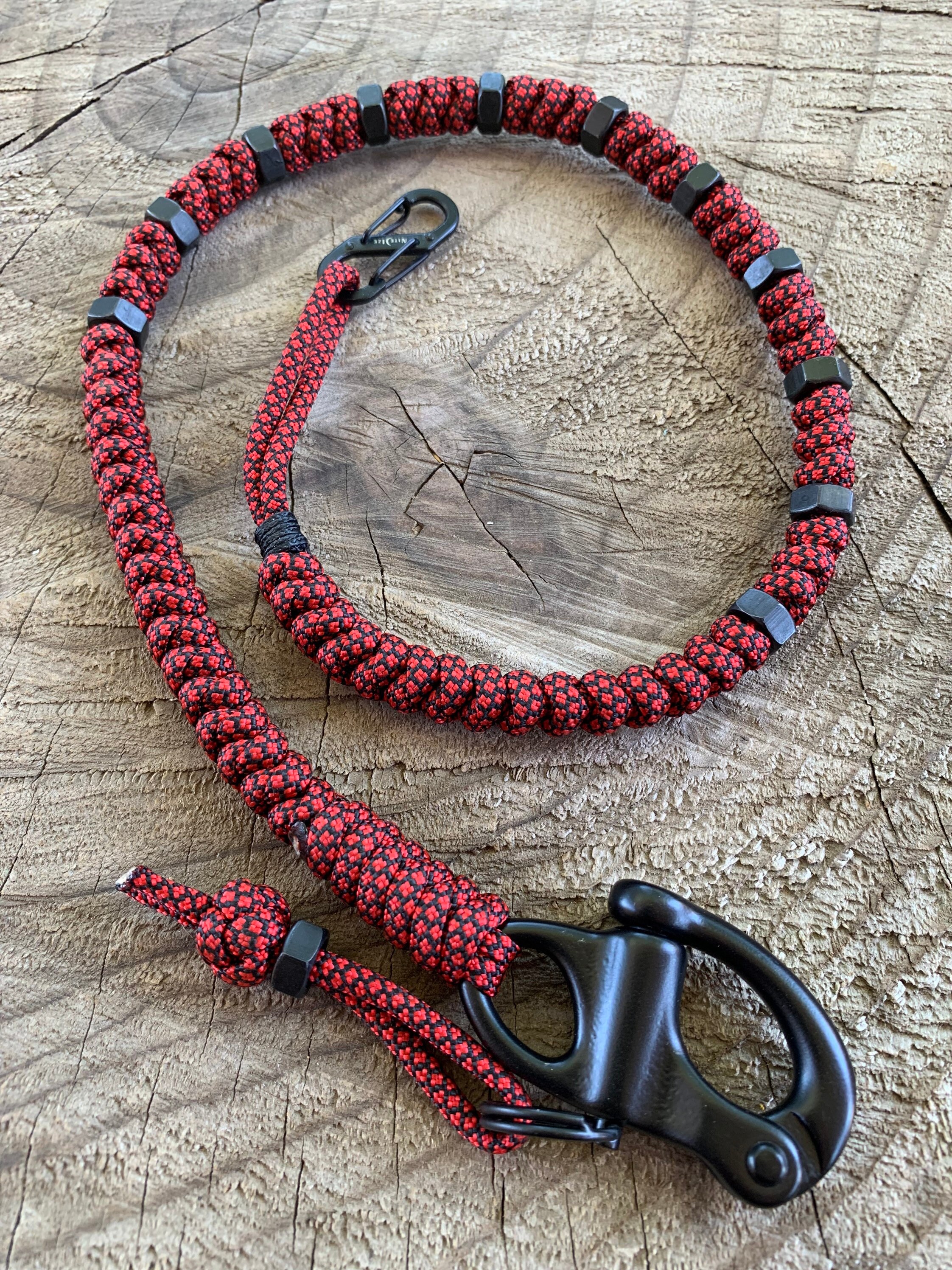 12 Hex Red Diamonds Wallet Chain | Etsy