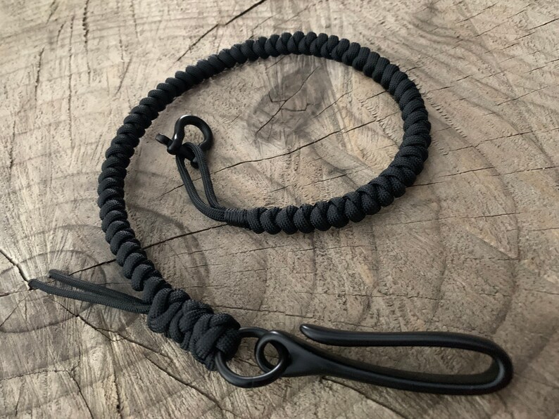 Simple Classic Style Black Wallet Chain - Etsy