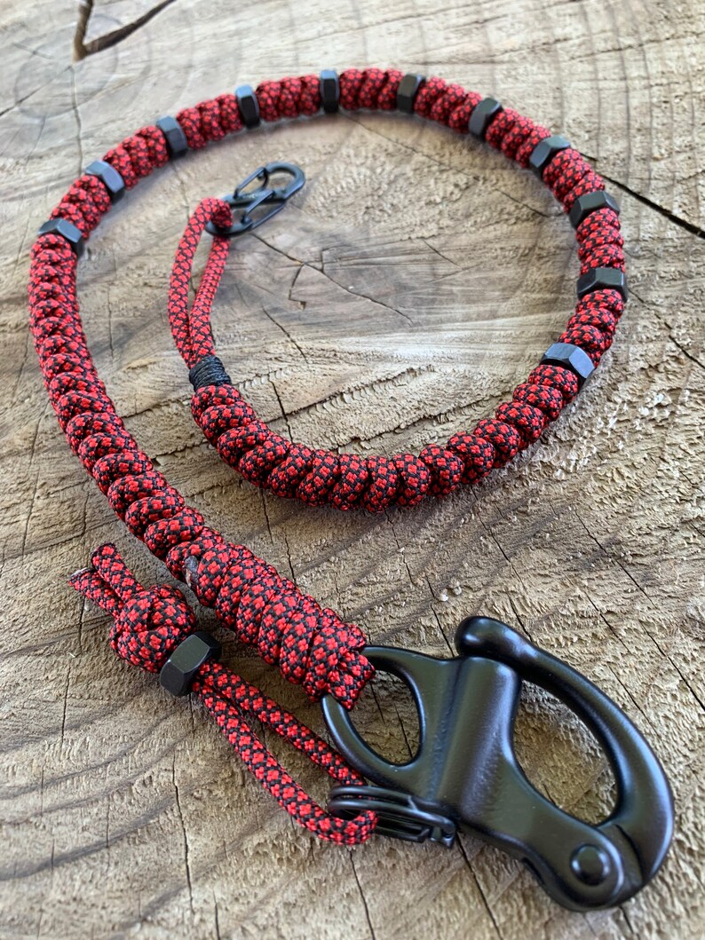 12 Hex Red Diamonds Wallet Chain - Etsy