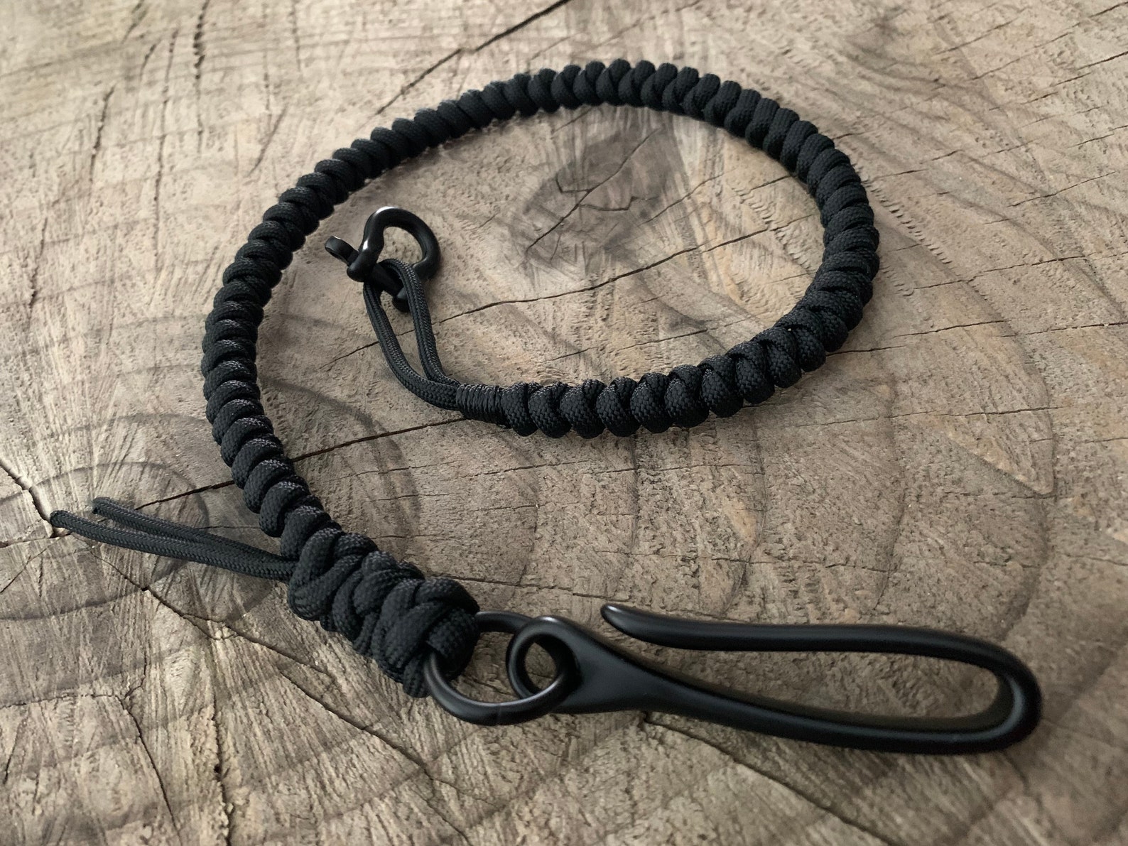 Simple Classic Style Black Wallet Chain - Etsy