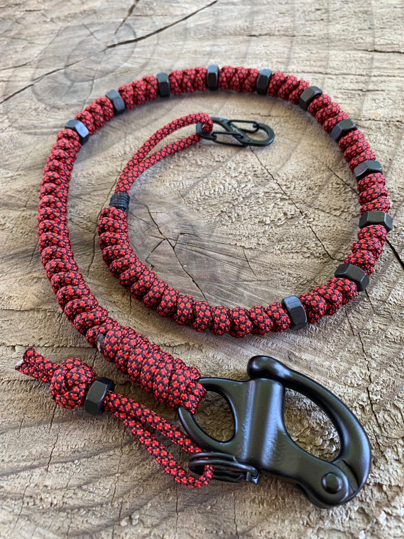 12 Hex Red Diamonds Wallet Chain - Etsy