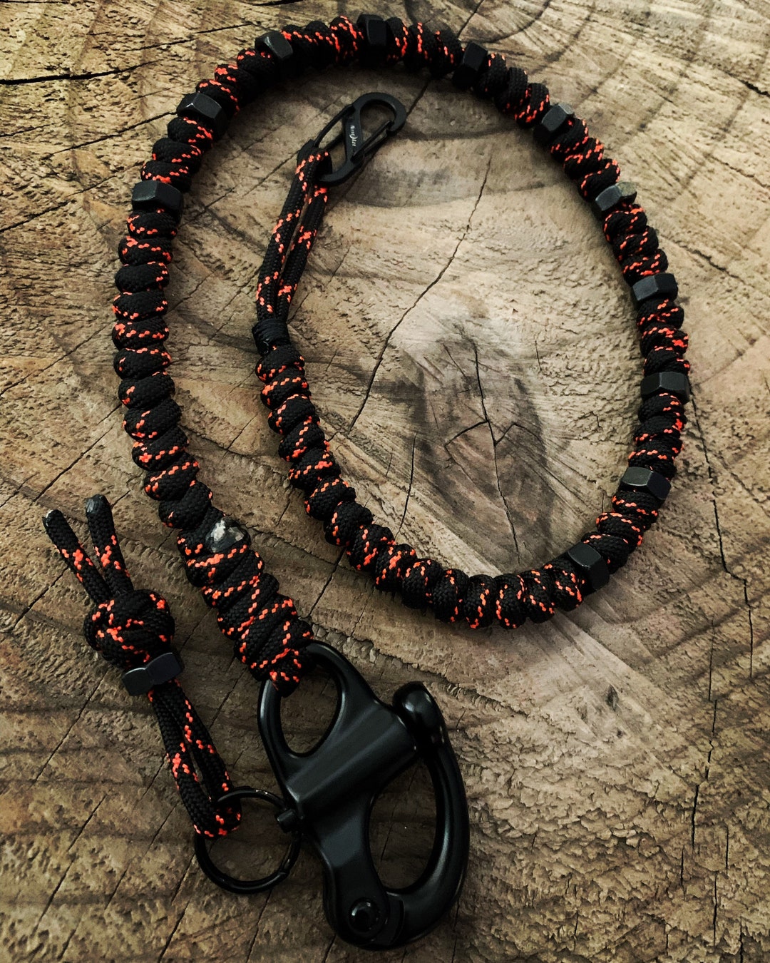 Thin Orange Line 12 Hex Wallet Chain - Etsy