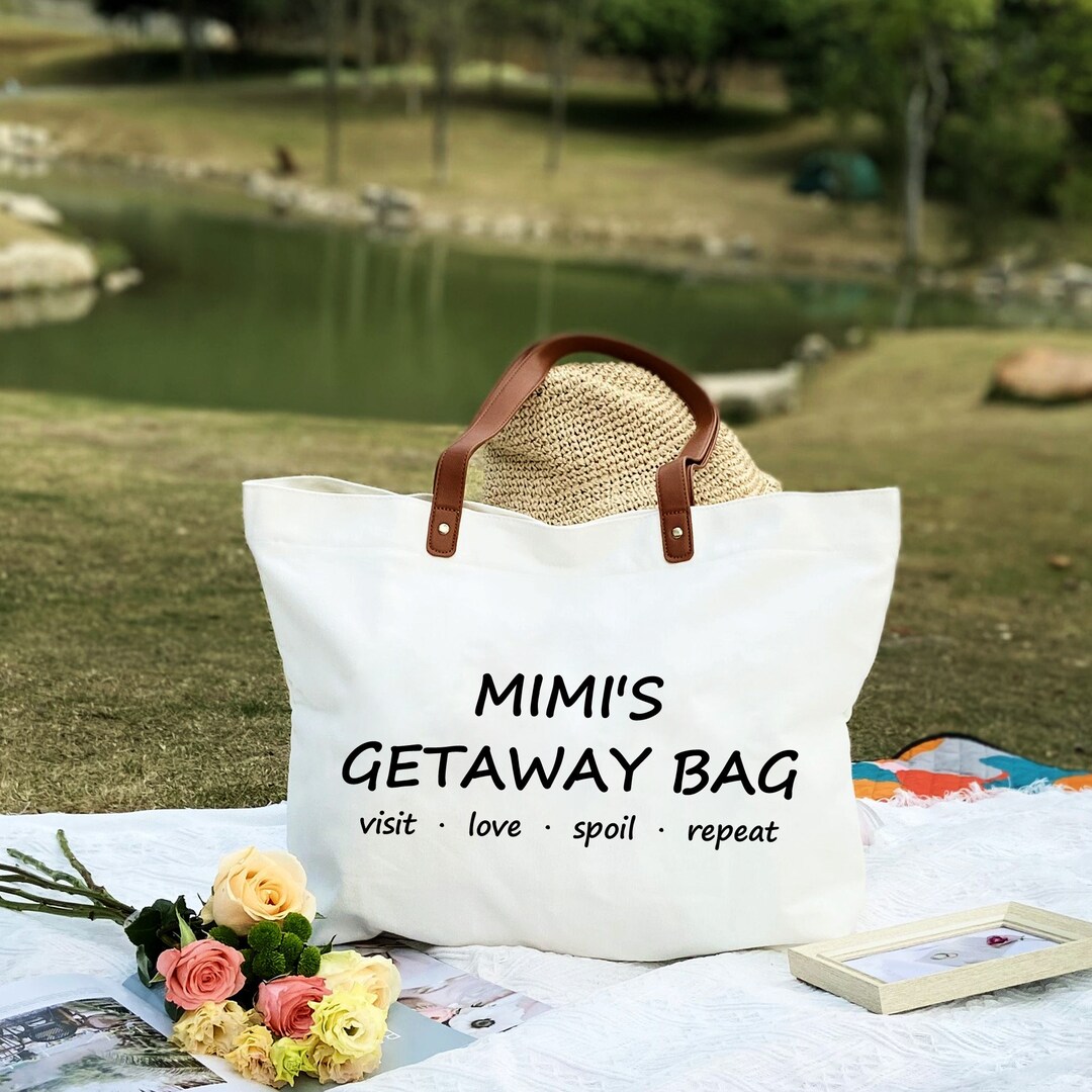 Mimi Canvas Tote Bag Mimi Life Bag Mimi Custom Bag Mimi - Etsy