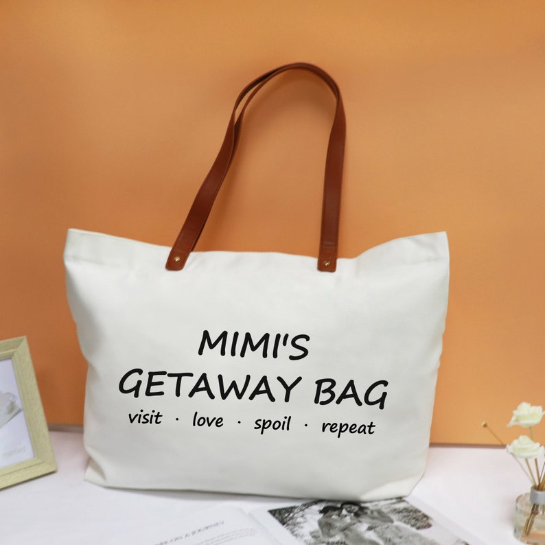 Mimi Canvas Tote Bag Mimi Life Bag Mimi Custom Bag Mimi - Etsy