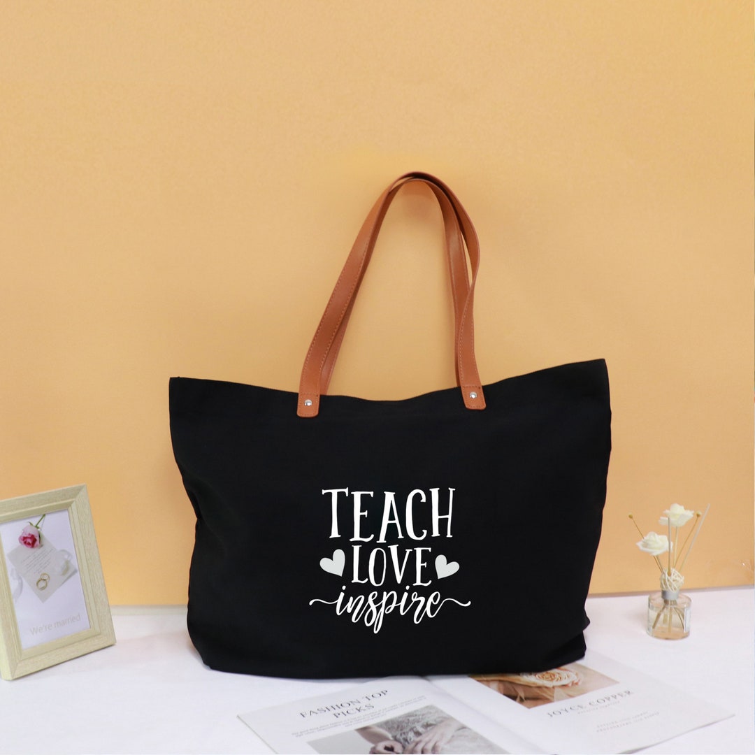 Teach Love Inspire Bag, Preschool Teacher Bag, Back to School Bag ...