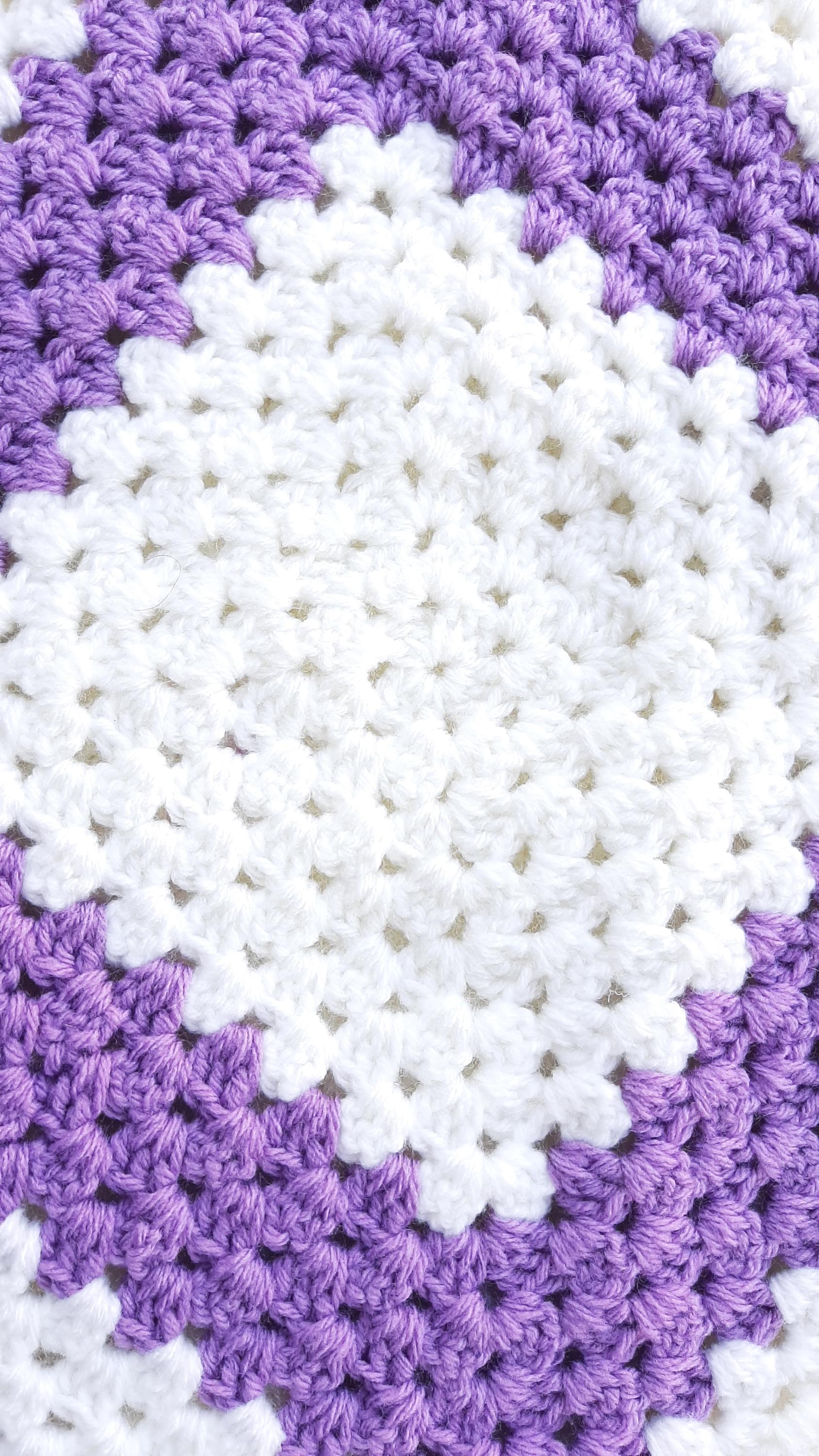 Purple Crochet Baby Blanket for Girl, Handmade Crochet Baby Blanket ...