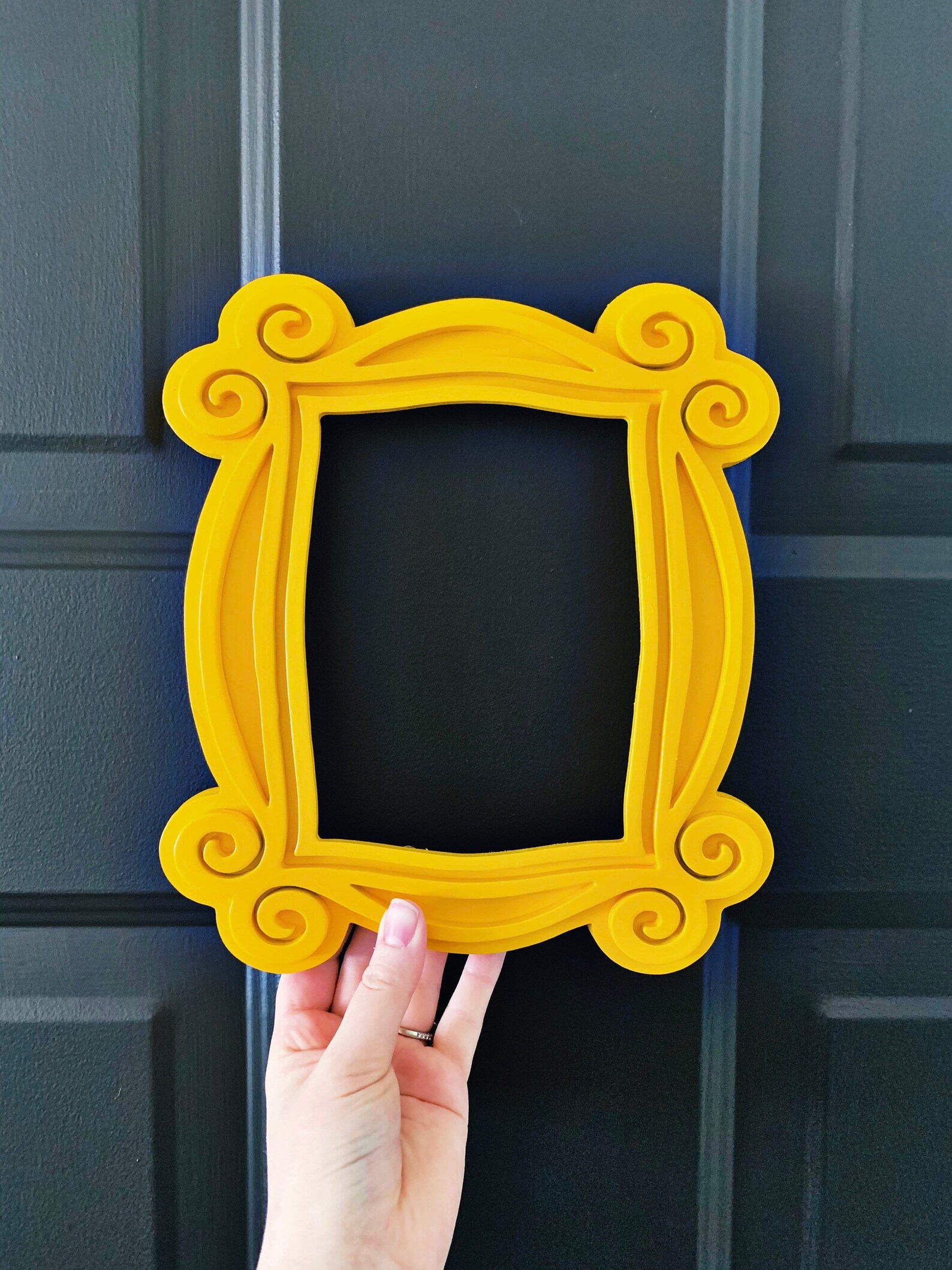 Monica Frame // Friends Decor // Friends Yellow Frame // Wooden Home ...