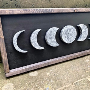 3D Moon Phases Sign // Home Decor // Farmhouse Sign // Farmhouse Home ...