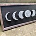 3D Moon Phases Sign // Home Decor // Farmhouse Sign // - Etsy