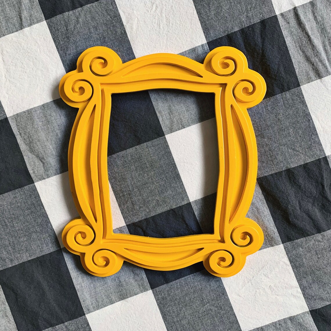 Monica Frame // Friends Decor // Friends Yellow Frame // Wooden Home ...
