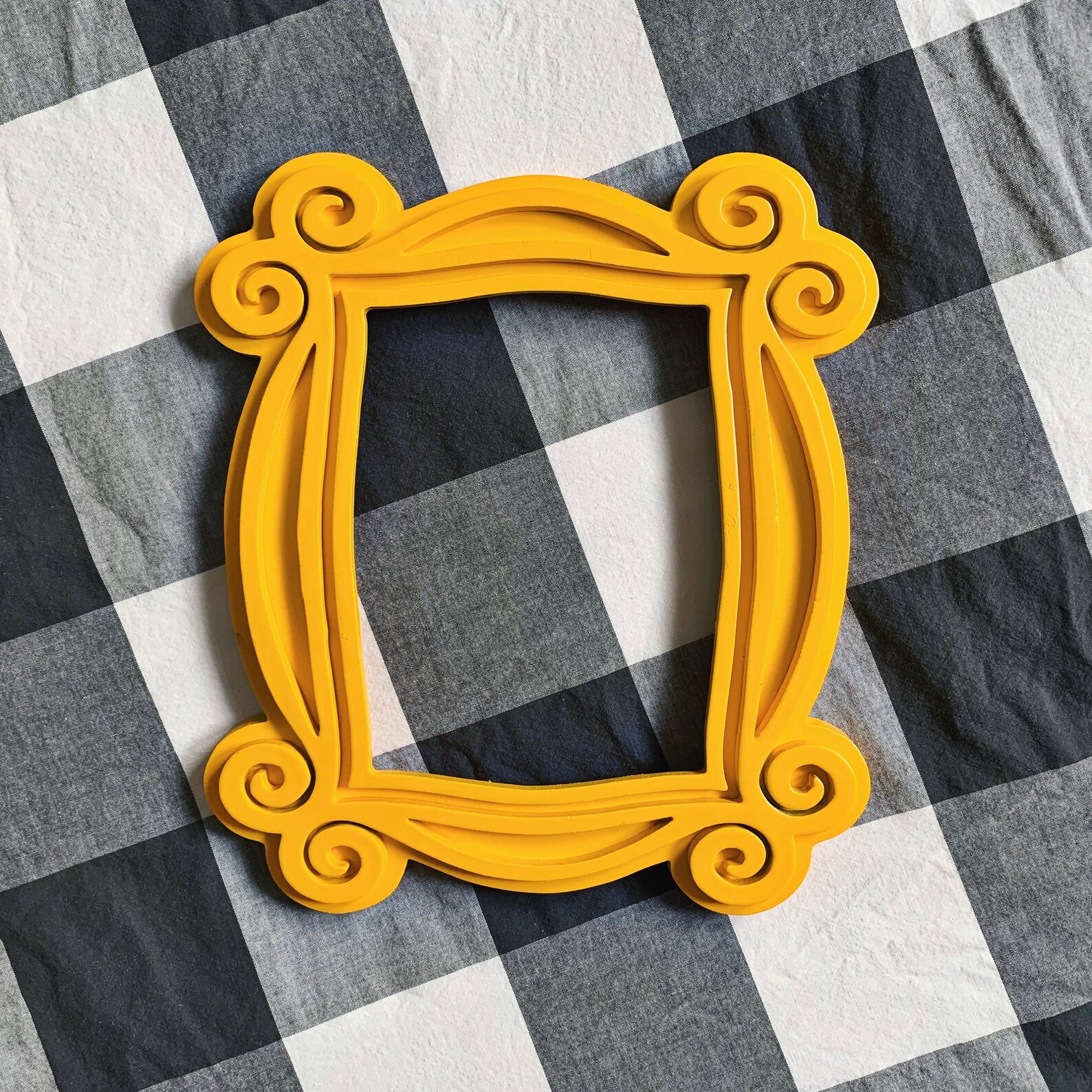 Monica Frame // Friends Decor // Friends Yellow Frame // Wooden Home ...